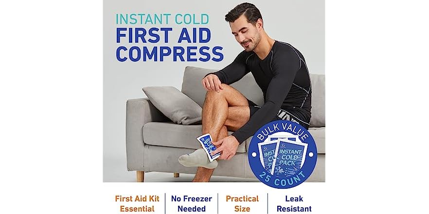 AllSett Health 25 Pack - Instant Cold Pack