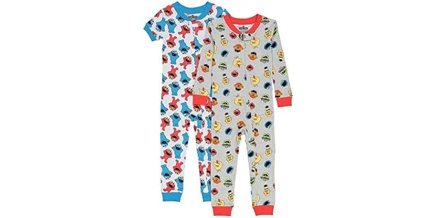 Sesame Street Boys Footless Pajamas