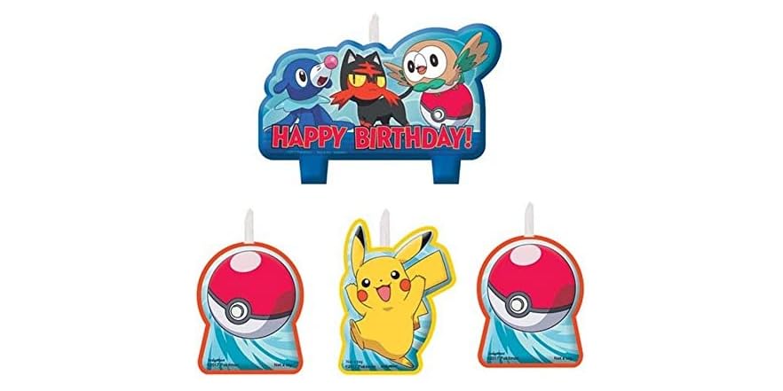 Pokemon Birthday Candle Set