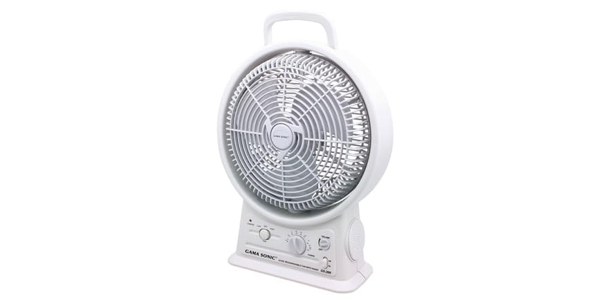 Rechargeable 15" Cooling Fan with Radio