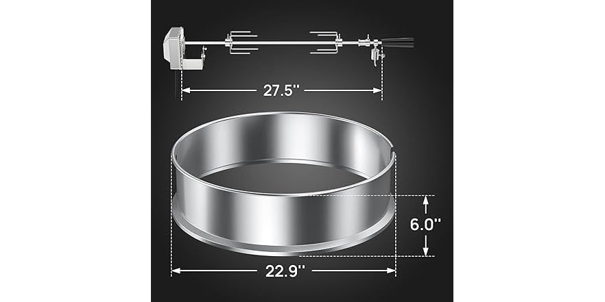 TURBRO Fireside RK22 Rotisserie Ring Kit