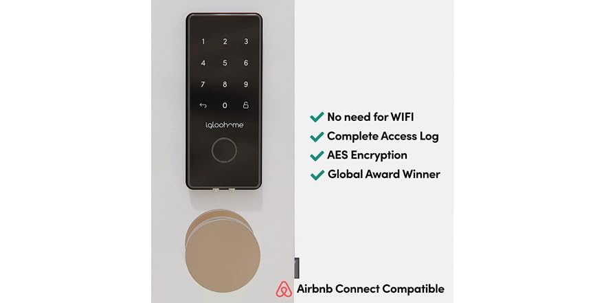 Igloohome Deadbolt 2S Digital Smart Lock, Keypad