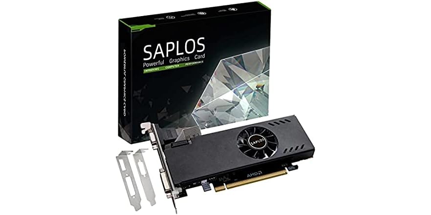 SAPLOS Radeon RX 550 Low Profile Graphics Card