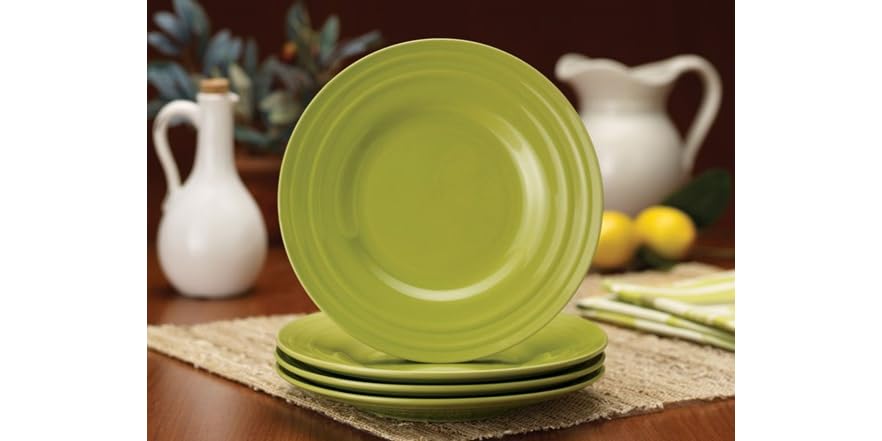 Green Salad Plates Set of (4) 8"