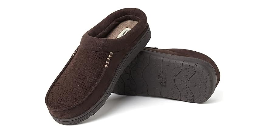 Dearfoams Men's Memory Foam House Clogs