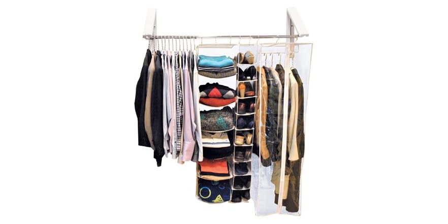 QuikCLOSET Collapsible Wall Mounted Clothes Storage