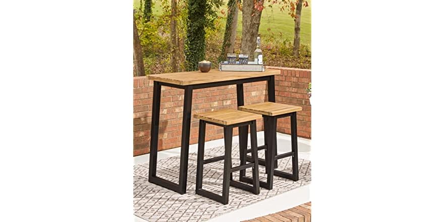 Signature Design Patio Counter Table Set