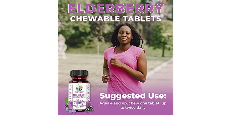 Elderberry Chewable Tablets, 90 Count