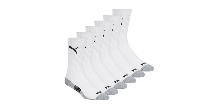 PUMA Men's 12-Pairs Crew Socks
