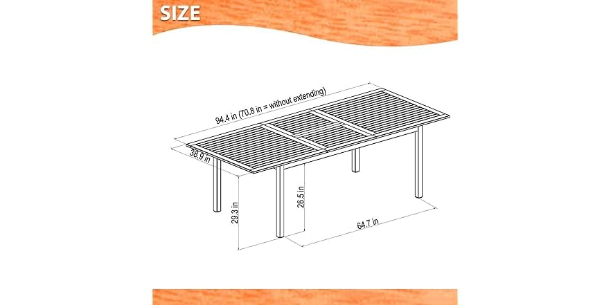 Amazonia Bruges Dining Table 7pc Set