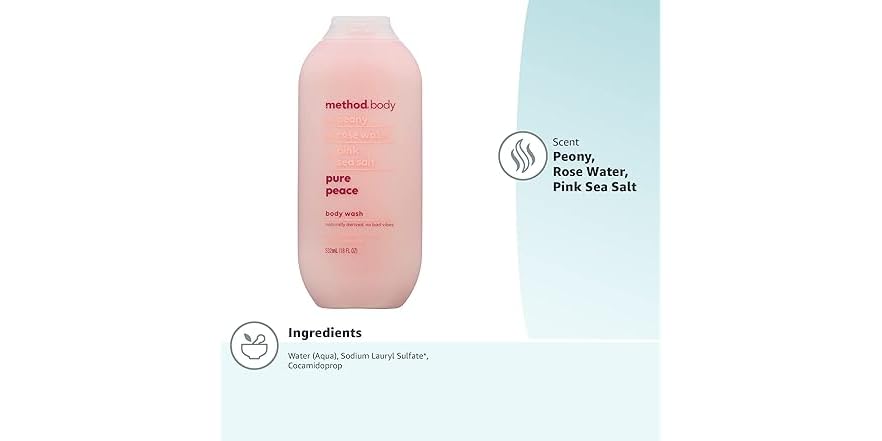 Method Body Wash, Pure Peace, 18 oz