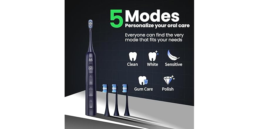 Sonic Electric Toothbrush for Adults/Teens
