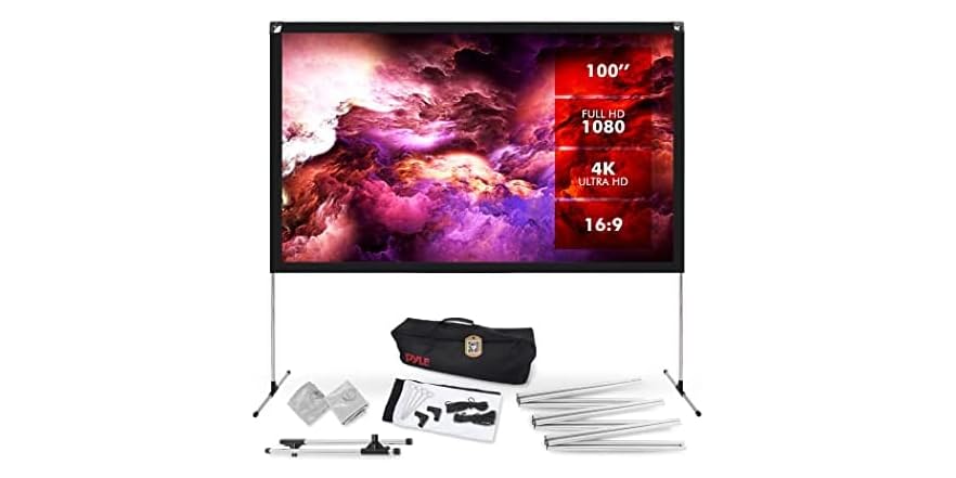 Pyle Projector Screen with Stand