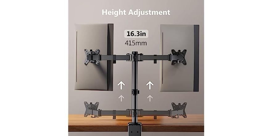 Ergear Heavy Duty Dual Monitor Stand