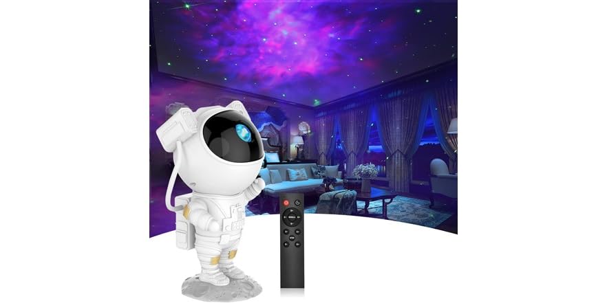 Pang Pang Astronaut Star Projector Night Light
