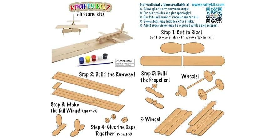 Perfect Stix Perfect Stix Wooden Airplane Kit
