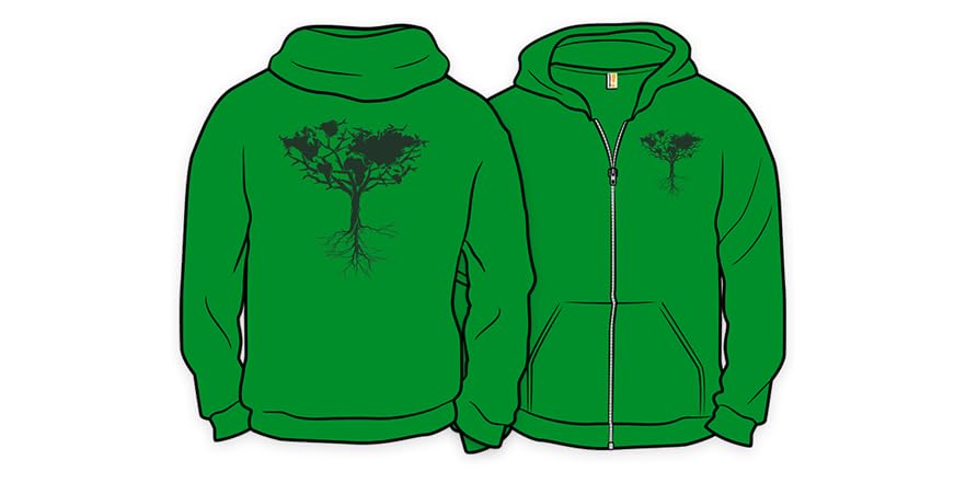 Earth Tree Zip Hoodie