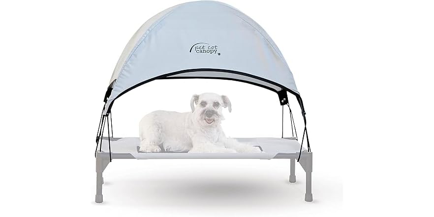 K&H Outdoor Elevated Dog Cot Canopy