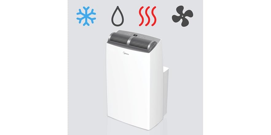 MIDEA 14,000 BTU Duo Smart Portable AC (550sqft)