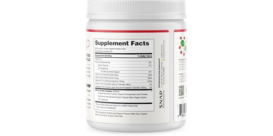 Snap Beet Root Powder Organic 30srv
