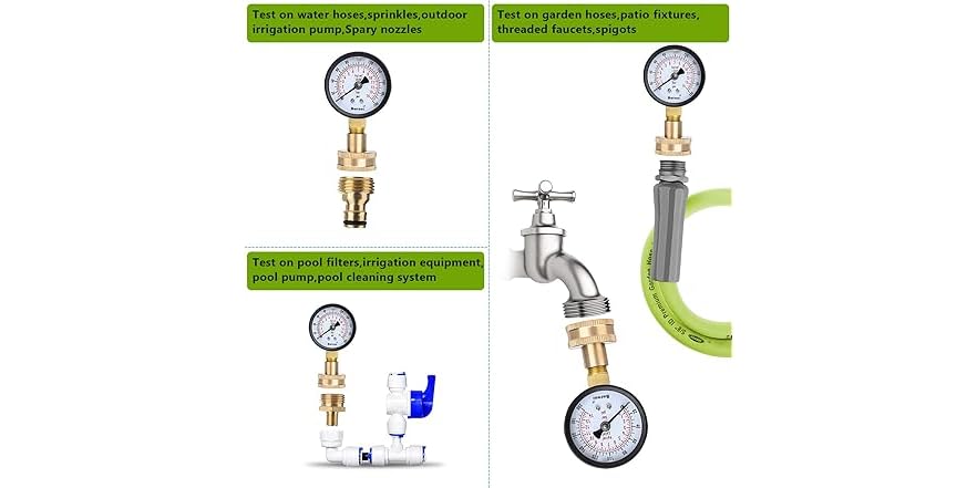 Universal Water Pressure Test Gauge Kit