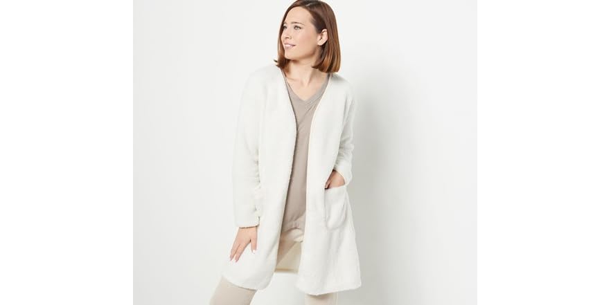 Cuddl Duds Sherpa Short Robe Women's