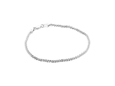 14K White Gold Roc Bracelet