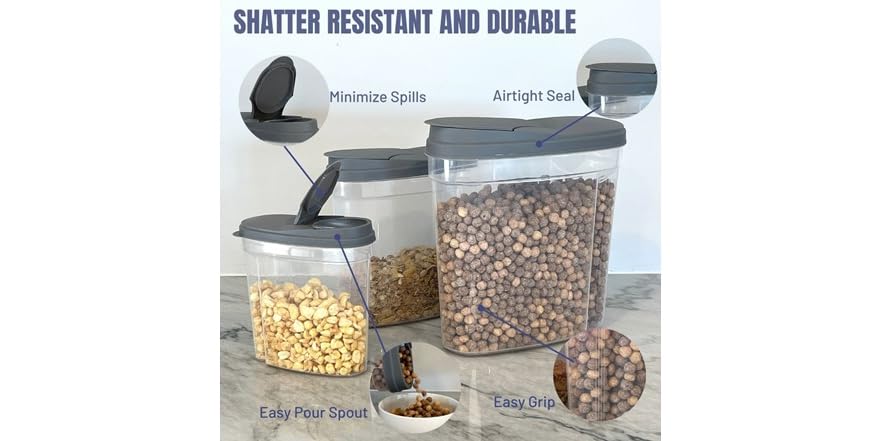 Lexi Home Storage Containers - 3 Pc Set