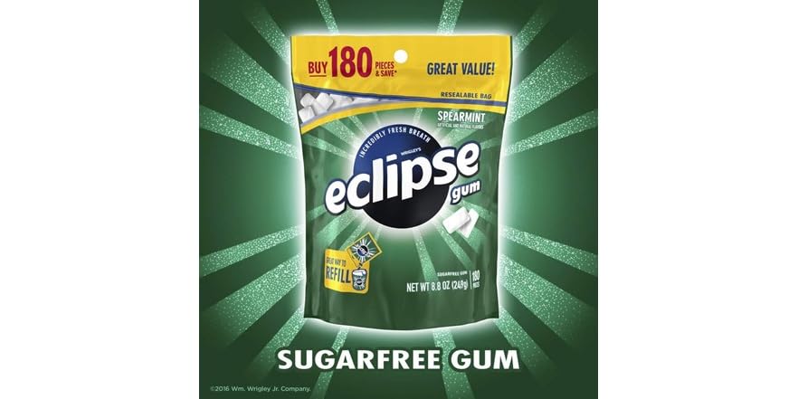 ECLIPSE Spearmint Sugarfree Chewing Gum