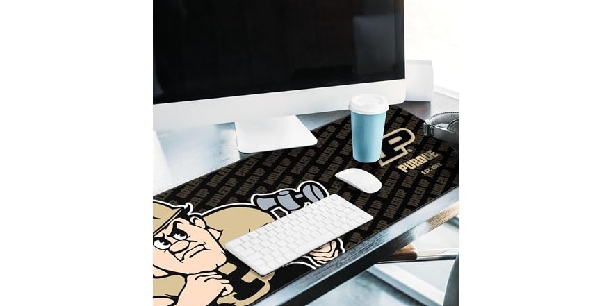 YouTheFan NCAA Purdue Boilermakers Logo Series Desk Pad