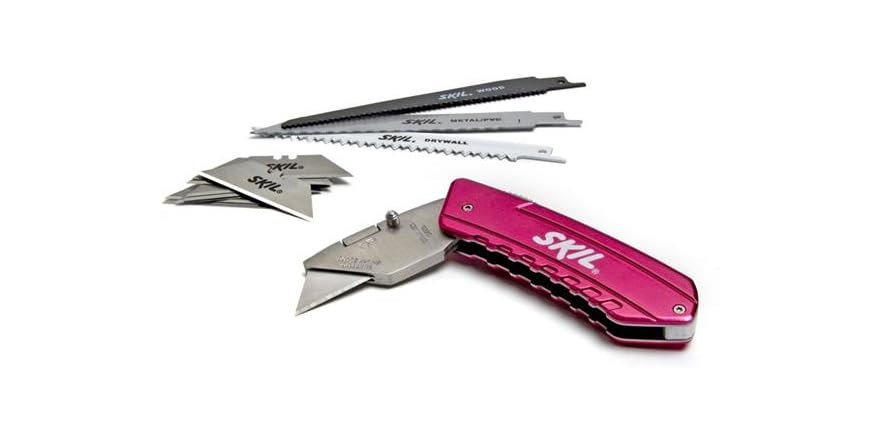 Skil 4-in-1 Folding Utility Saw & Knife Set w/ 10 Extra Blades