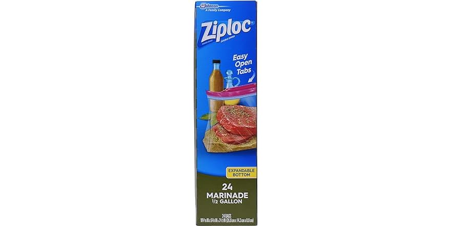 Ziploc Marinade Bags Half Gallon