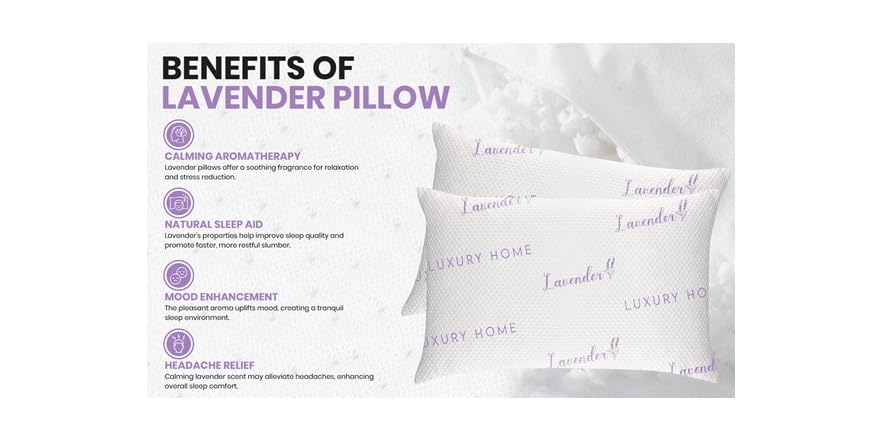 Lavender Infused Zen Memory Foam Pillows