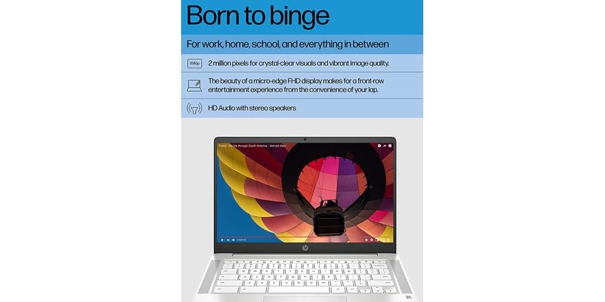 HP 14" FHD Intel Chromebook (Open Box)