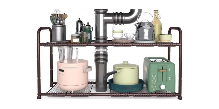STO STO Under Sink Rack - Bronze, Silver