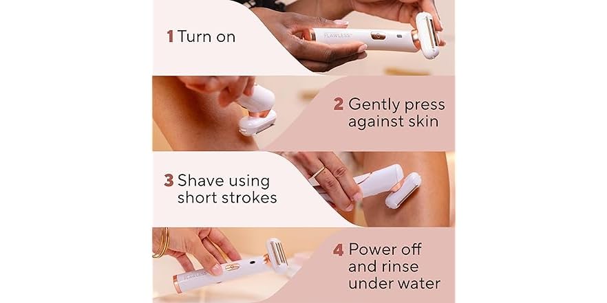 2 Pack Flawless Legs Women's Razor