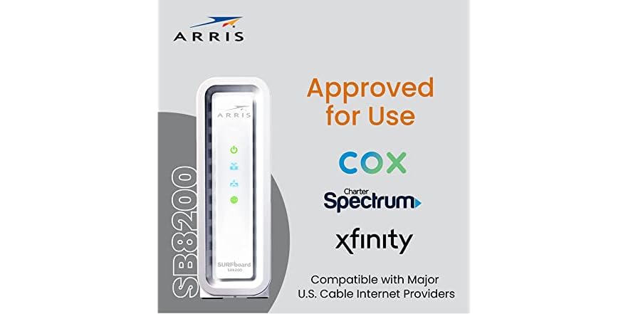 ARRIS SURFboard SB8200-RB DOCSIS 3.1 Cable Modem (Open Box)