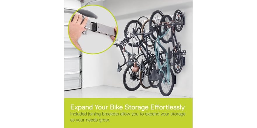 Garage Bike Rack Wall Mount Rail Rack