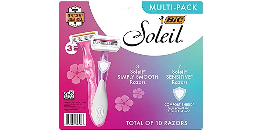 BIC Soleil Disposable Women's Razors, 10 ct