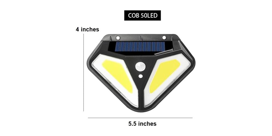 3P Experts 50 COB LED Solar Light 2-Pack