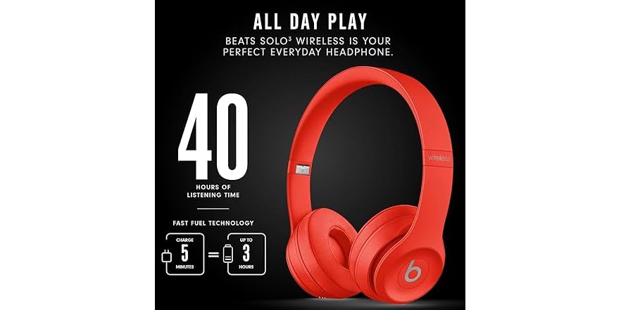 Beats beats solo 3 red #2 Beats solo 3 headphones red re (Open Box)