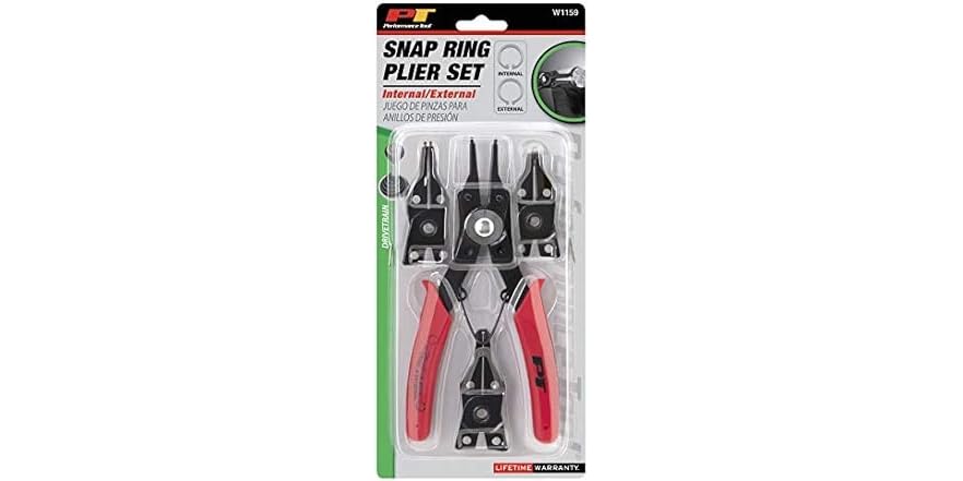 Performance Tool W1159 5-Piece Snap Ring Plier Set