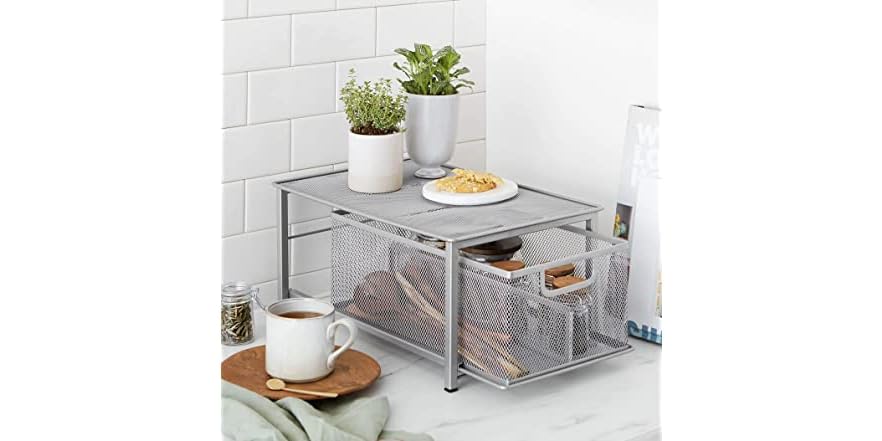 Amazon Basics Mesh Sliding Basket Drawer