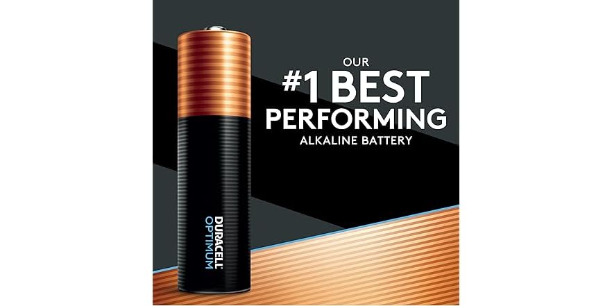 (8 PACK) Duracell Optimum AA Batteries with Power Boost