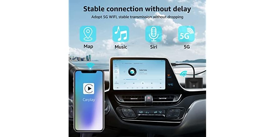 URJD Wireless Carplay Adapter (Open Box)