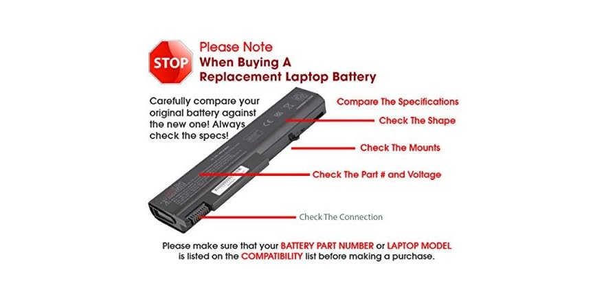 LB1 High Performance 5200mAh/10.8V Battery for HP Compaq 6730b, 6700B ...