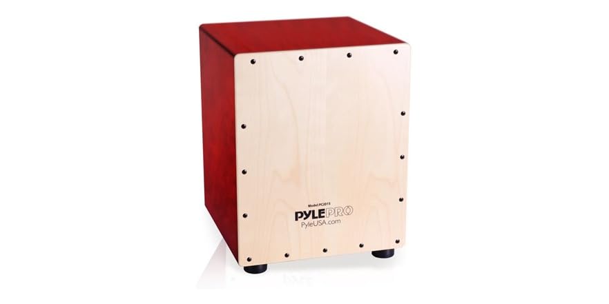 Pyle PCJD15 Wooden Cajon Percussion Box