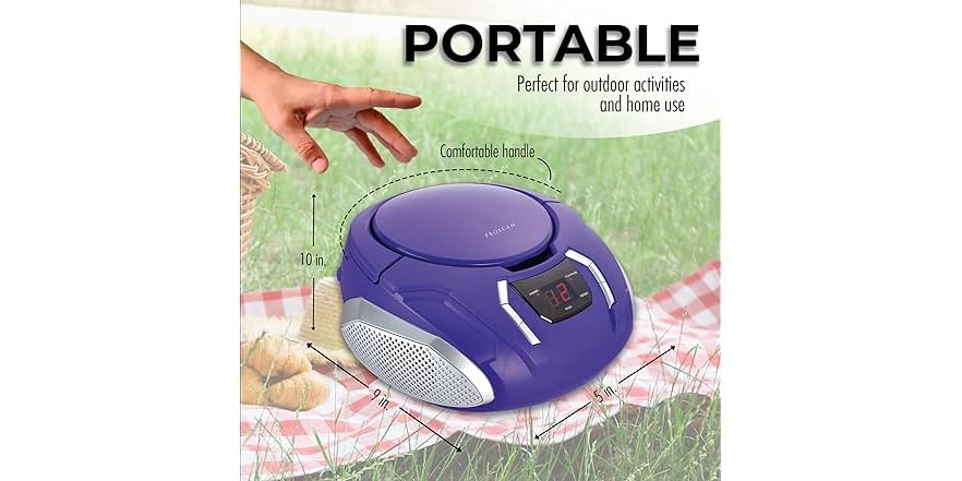 Proscan Elite Portable CD Boombox