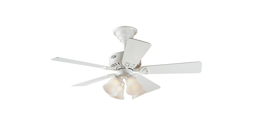 44-inch White Ceiling Fan