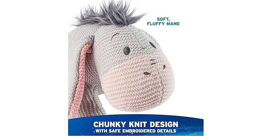 GUND Disney Official Eeyore Knit Plush